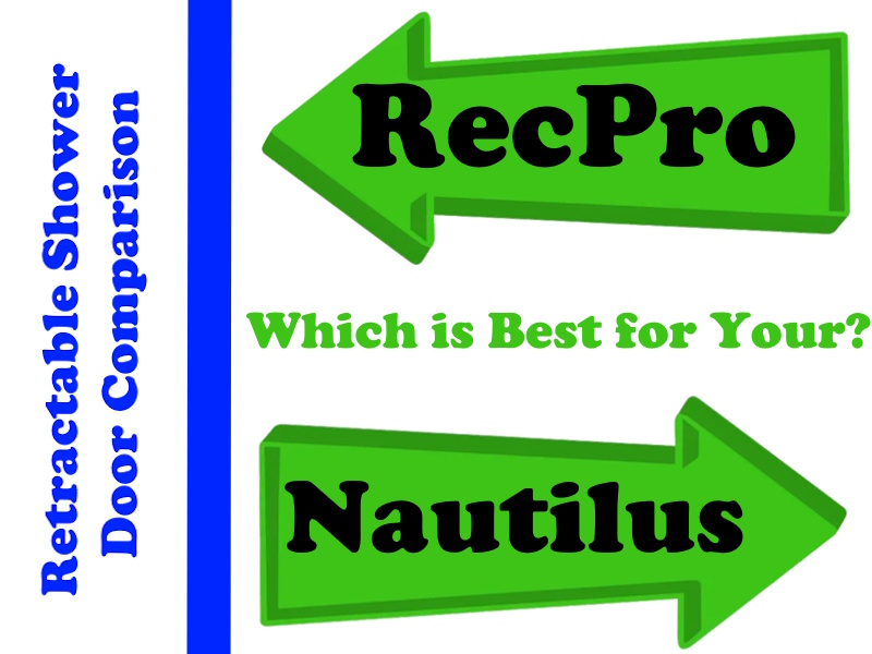 RecPro vs Nautilus Retractable Vinyl RV Shower Door - Active Lifestyle Info